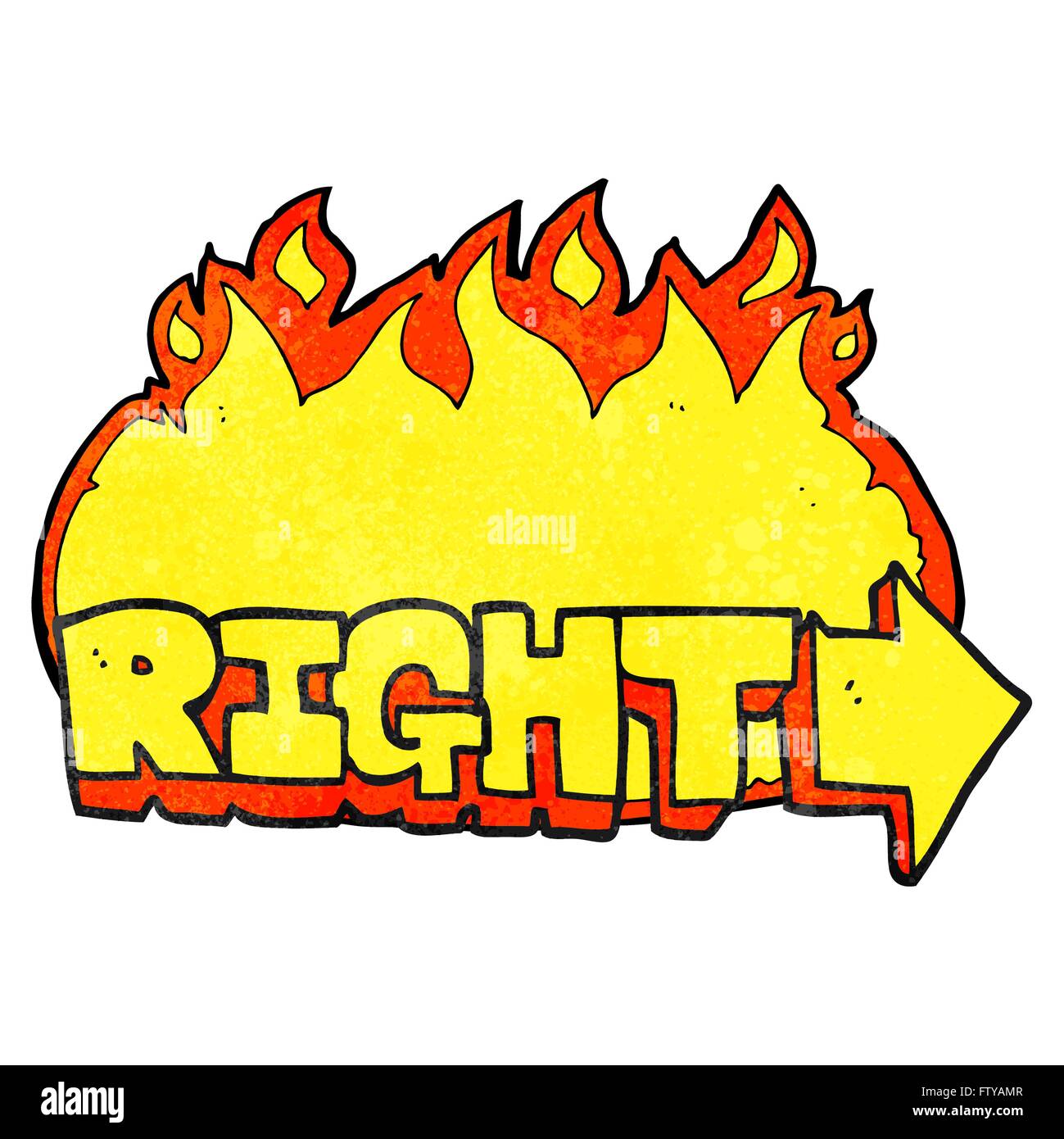 freehand drawn texture cartoon right symbol Stock Vector Image & Art ...