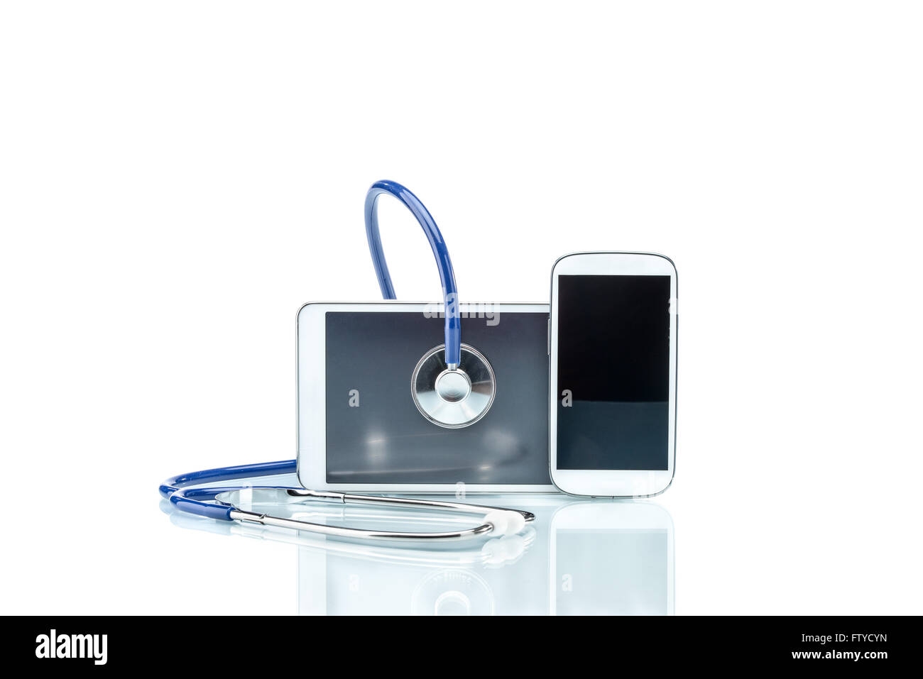 Medical Research,digital tablet, cell phone and stethoscope, Modern ...