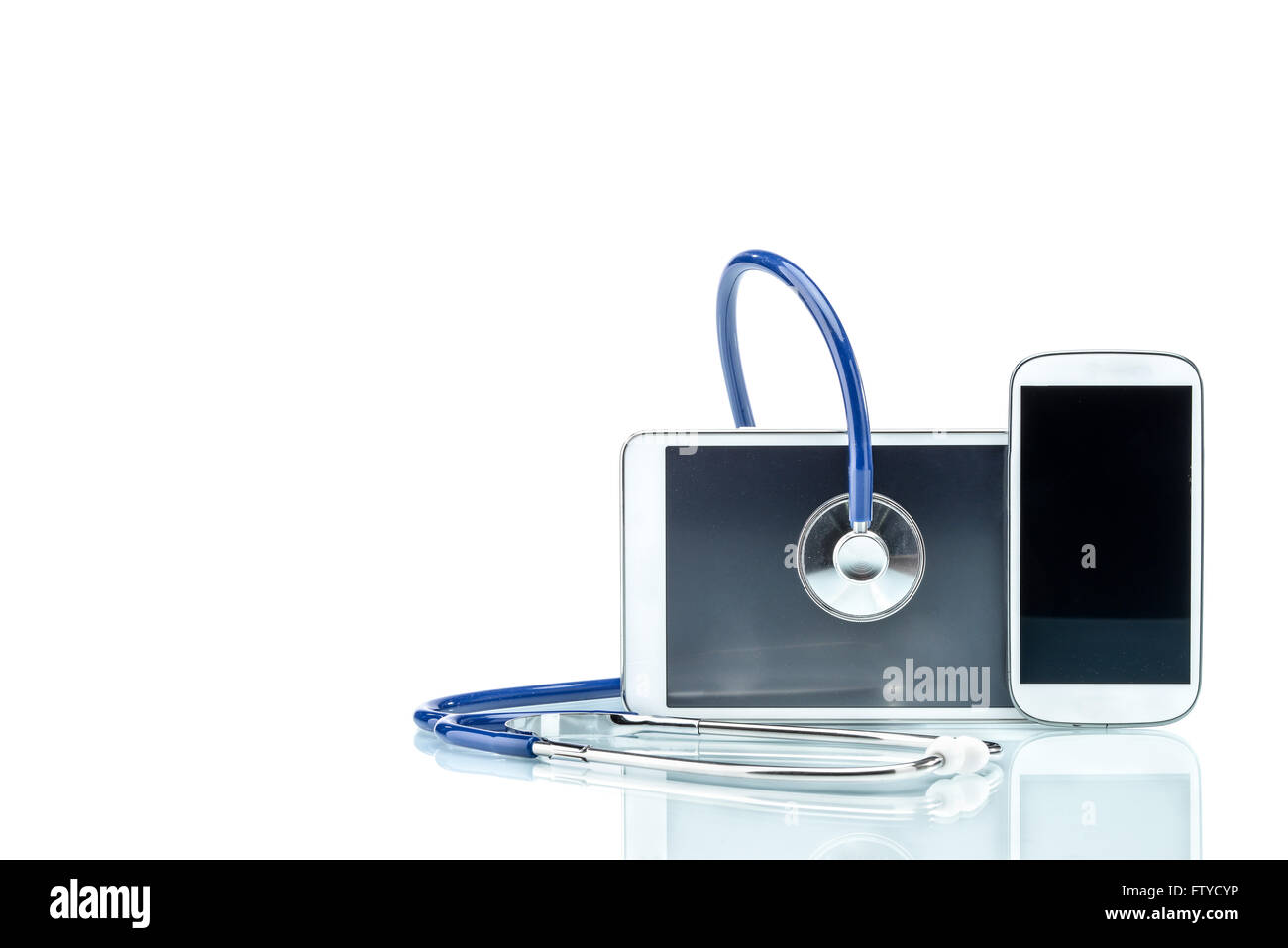 Medical Research,digital tablet, cell phone and stethoscope, Modern ...