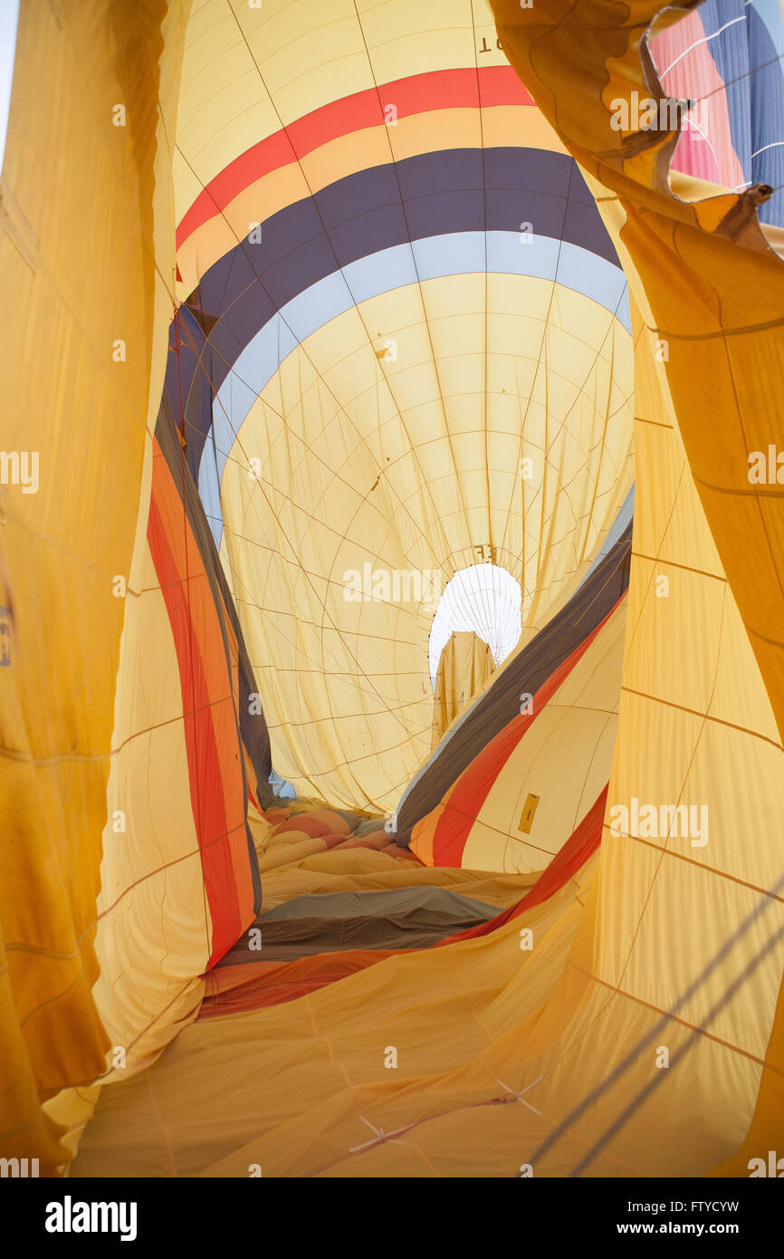 Hot air balloon pilot in Turkey Stock Photo - Alamy
