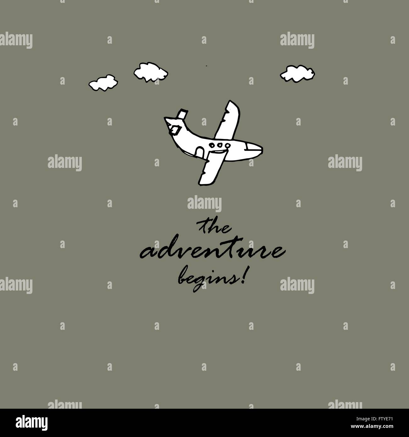 the adventure begins idea Stock Vector Image & Art - Alamy