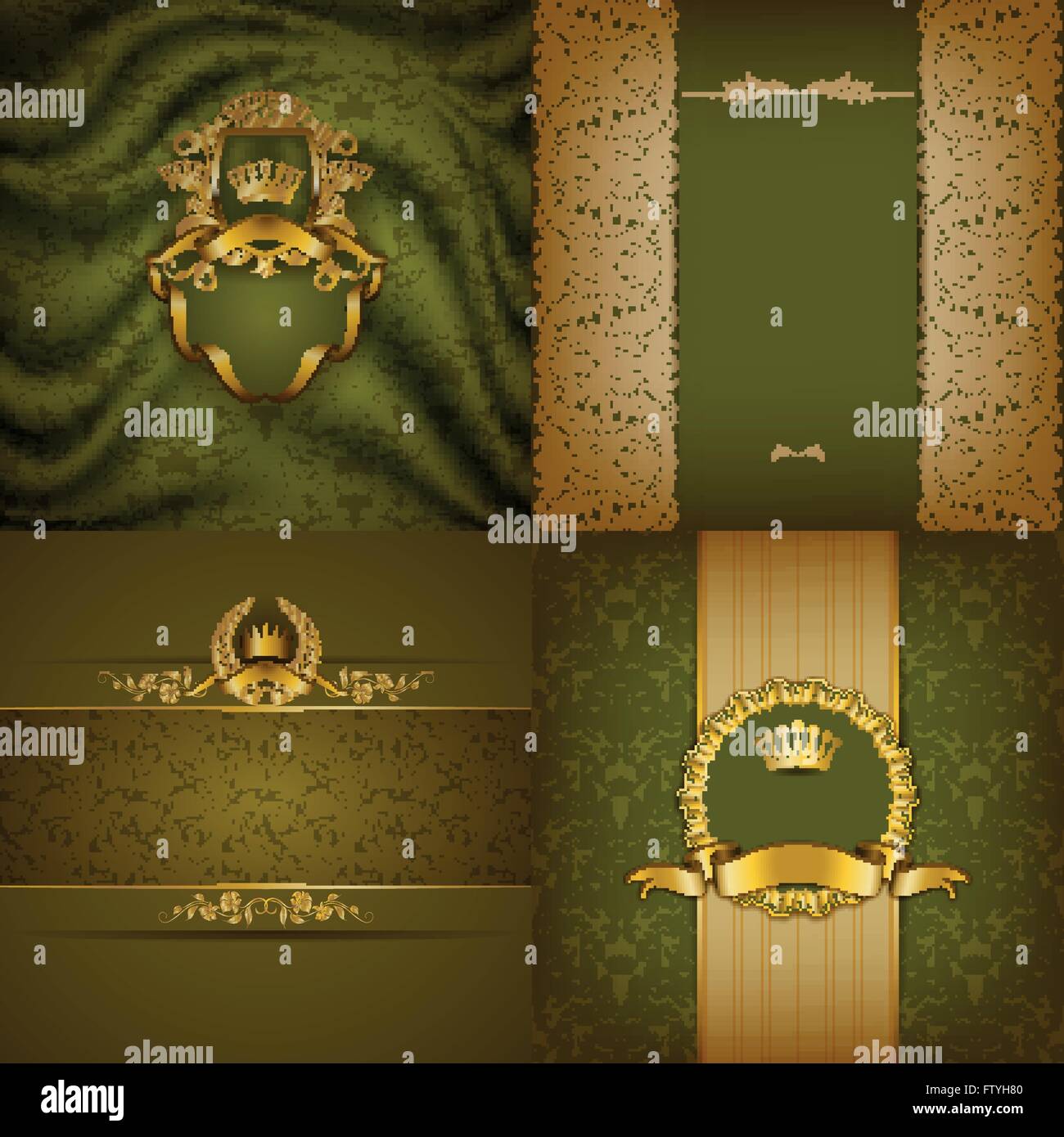 Elegant golden frame banner Stock Vector Image & Art - Alamy