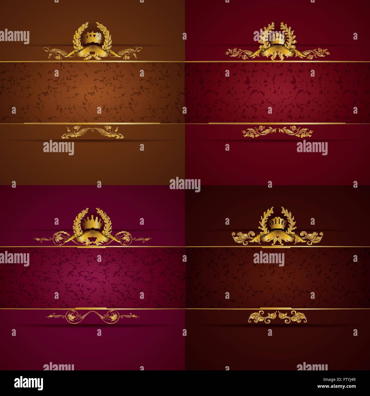Elegant golden frame banner Stock Vector Image & Art - Alamy