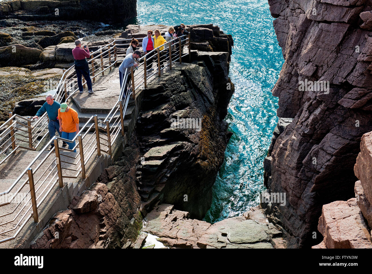 Thunder Hole, Acadia National Park, Maine, USA Stock Photo - Alamy