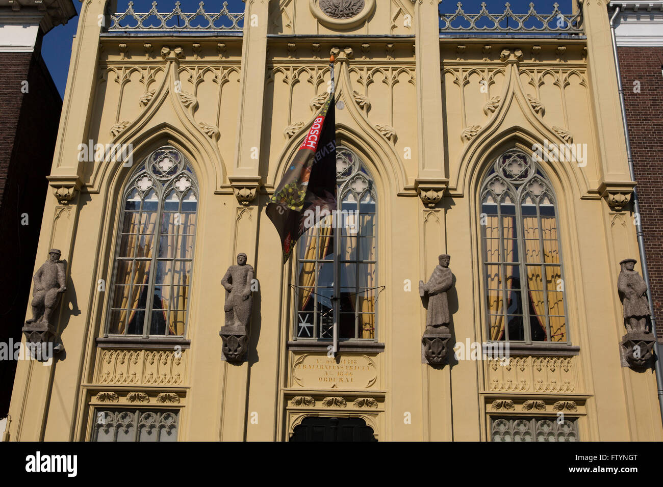 Facade of the Zwanenbroedershuis in 's-Hertogenbosch, the Netherlands ...