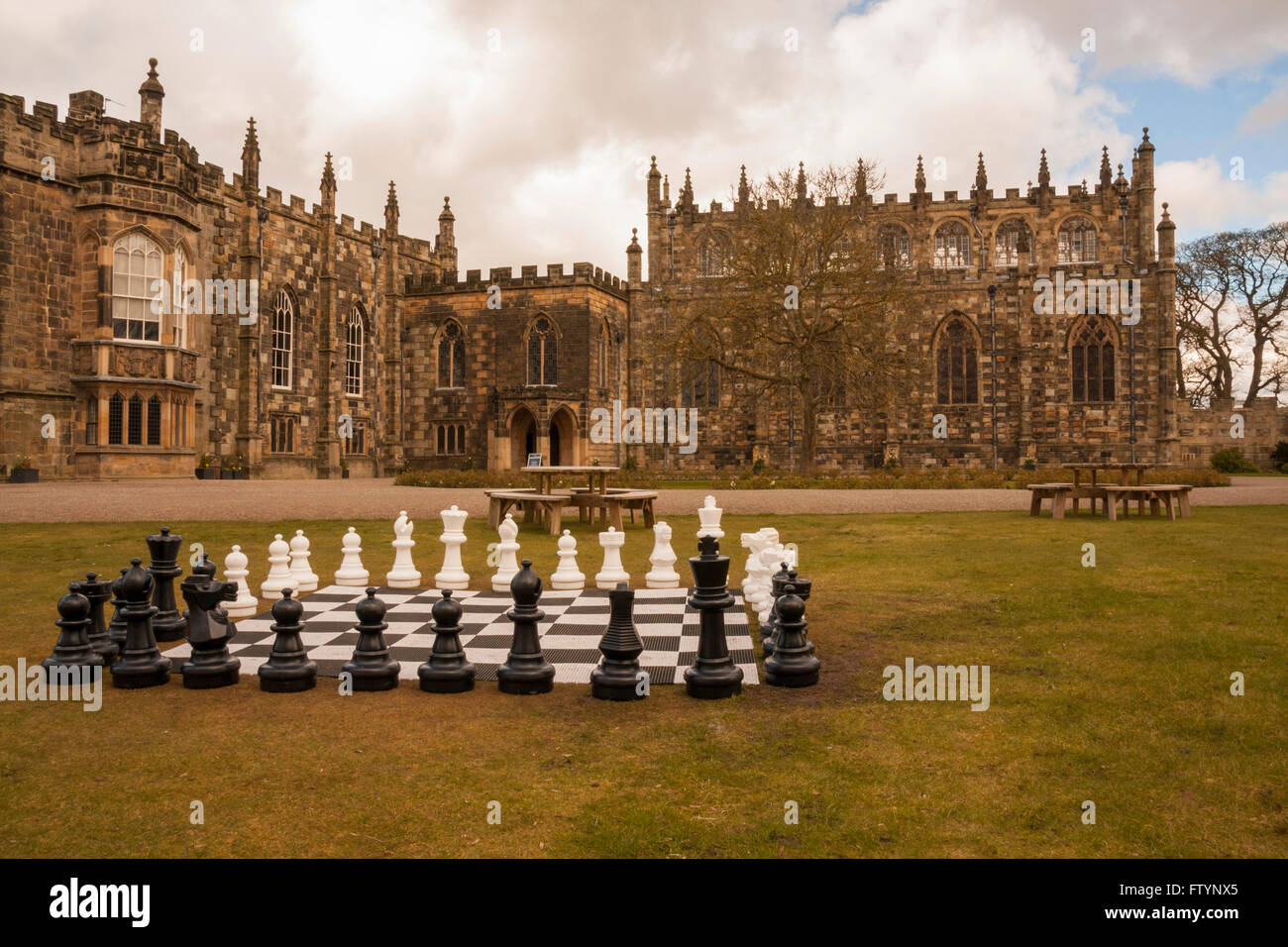 Exterior of Auckland Castle in County Durham,England including the ...