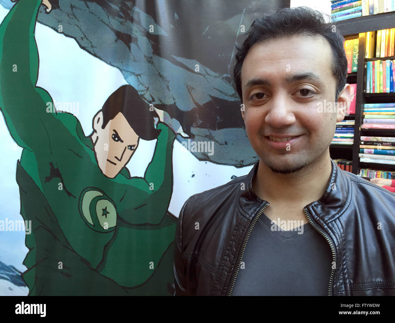 Islamabad, Pakistan. 21st Feb, 2016. Hassan Seddiqi, creator of ...