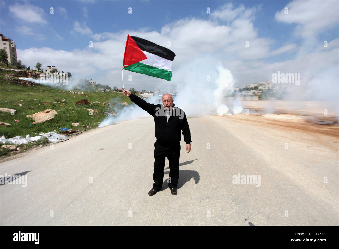 Betunia, West Bank, Palestinian Territory. 30th Mar, 2016. A ...