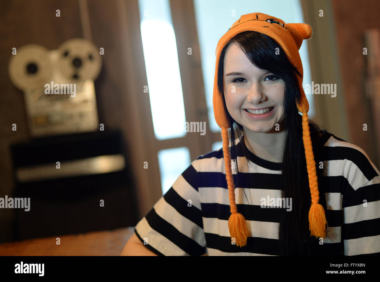 Berlin, Germany. 30th Mar, 2016. Singer Jamie-Lee Kriewitz poses in ...