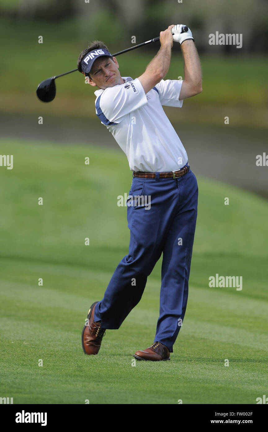 Orlando, Florida, USA. 26th Mar, 2009. Mark Wilson tees off on the 16th ...