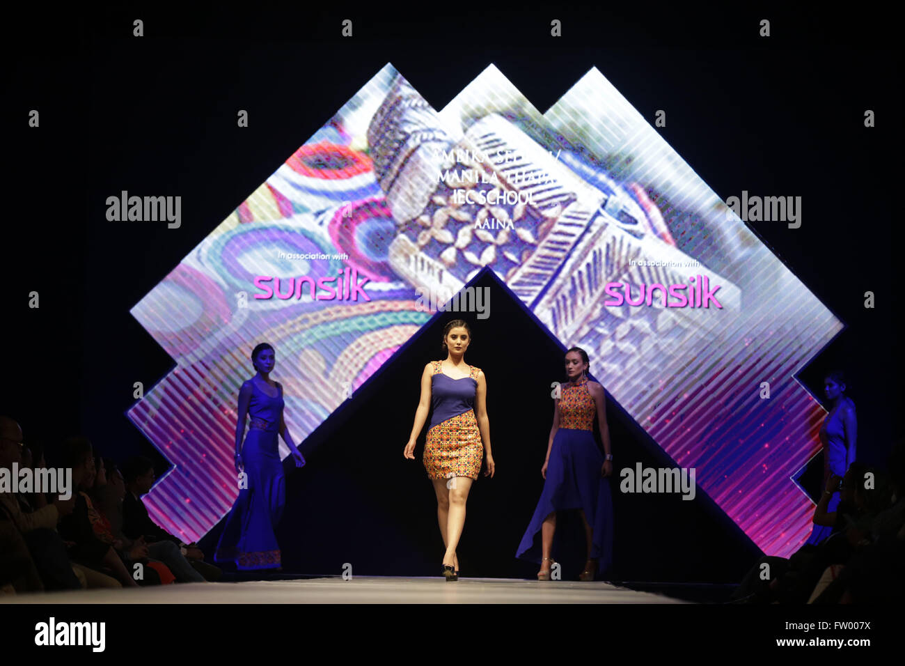 Kathmandu, Nepal. 30th Mar, 2016. Nepalese models catwalk on the runway ...
