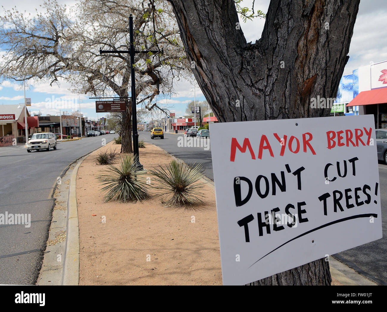 Trees on center median hi-res stock photography and images - Alamy