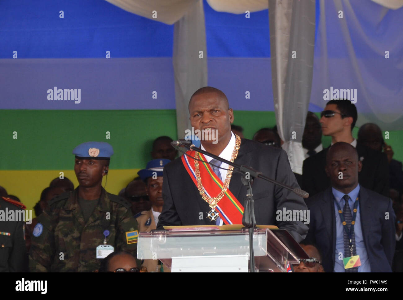 Bangui, CAR. 30th Mar, 2016. Central African Republic's (CAR) President ...