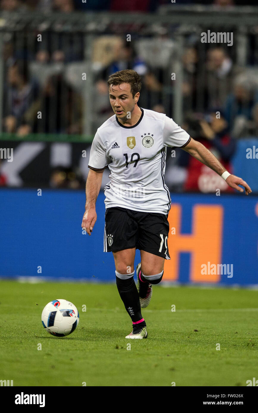 Munich, Germany. 29th Mar, 2016. Mario Gotze (GER) Football/Soccer ...