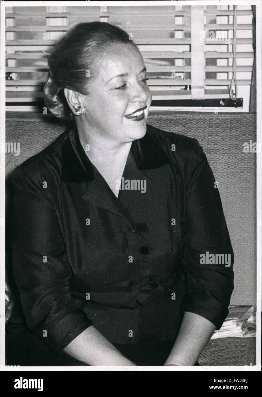 1959 - Elinor Steber, soprano, New York Metropolitan Opera, is shown in ...