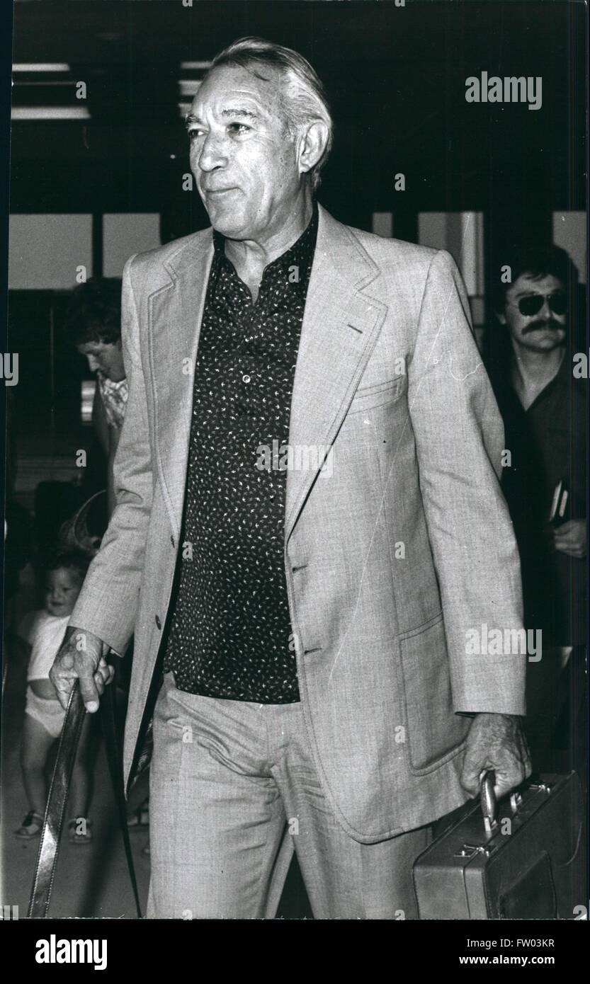 1974 - Anthony Quinn in Greece for Onassis Film 1974. © Keystone Pictures USA/ZUMAPRESS.com ...