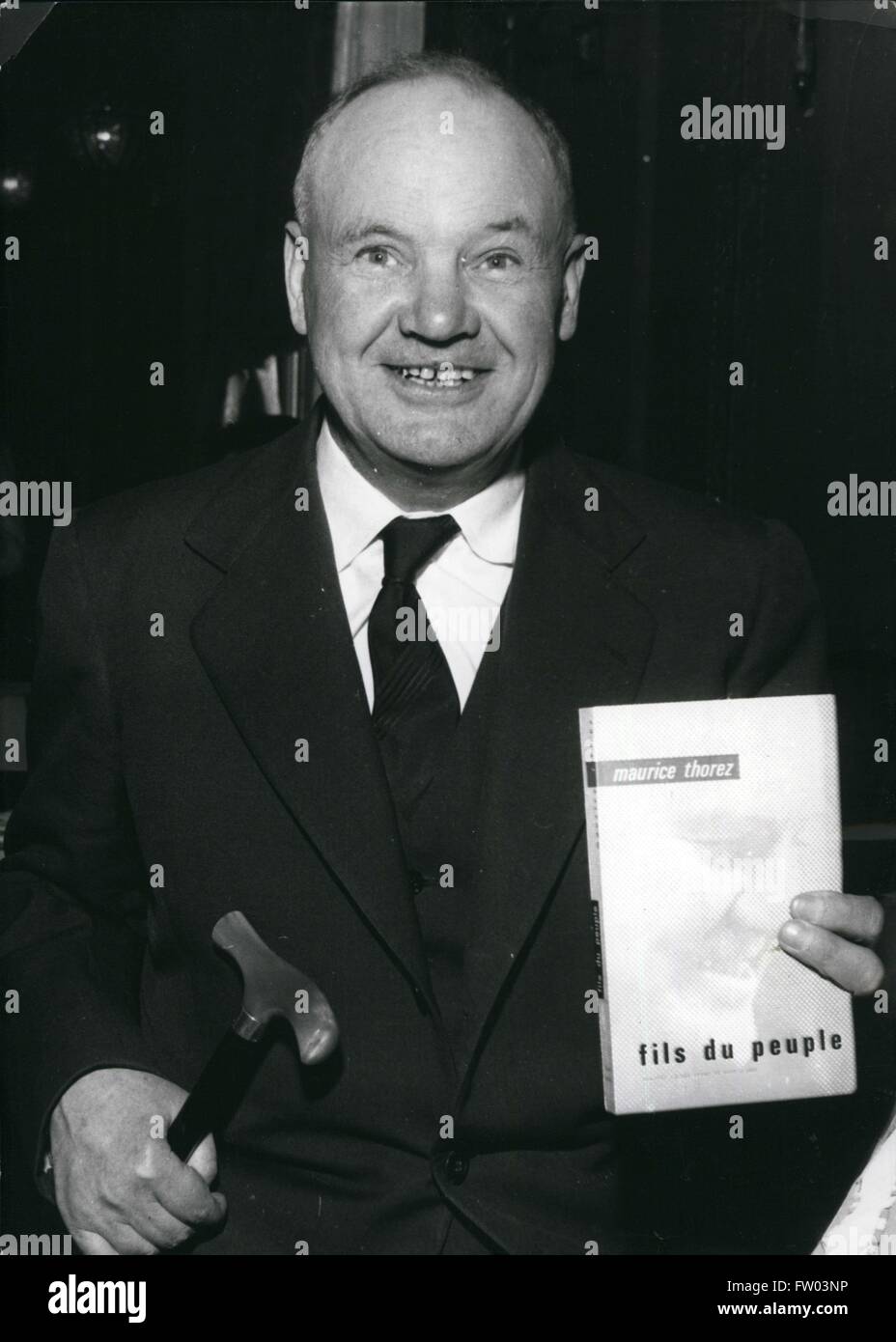 1959 - Maurice Thorez. © Keystone Pictures USA/ZUMAPRESS.com/Alamy Live ...