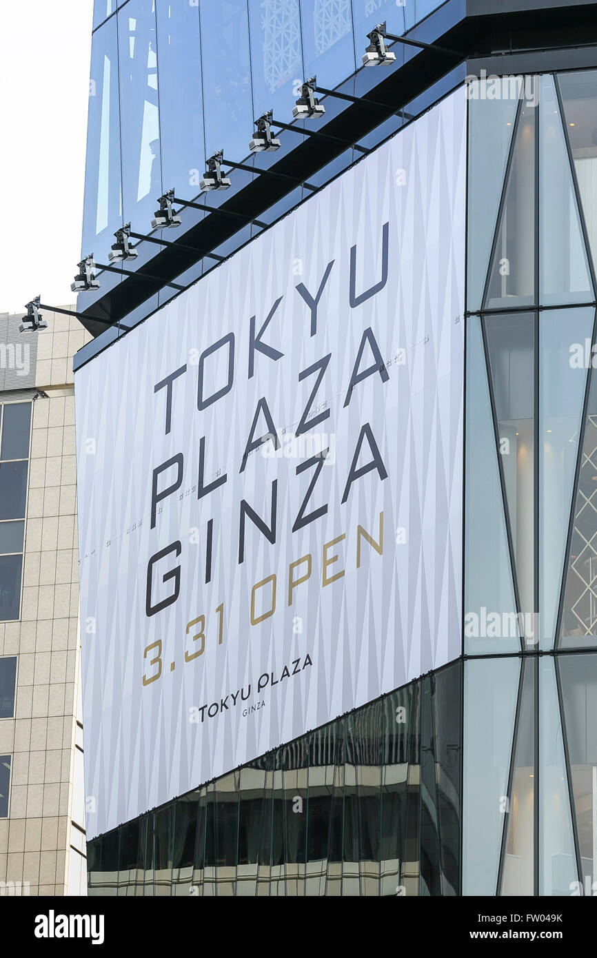 Tokyo, Japan. 31st March, 2016. Tokyu Plaza Ginza opens its doors to ...