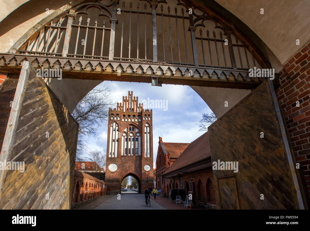 The 32-meters-high Treptow Gate, built in 1400, is the tallest and most ...