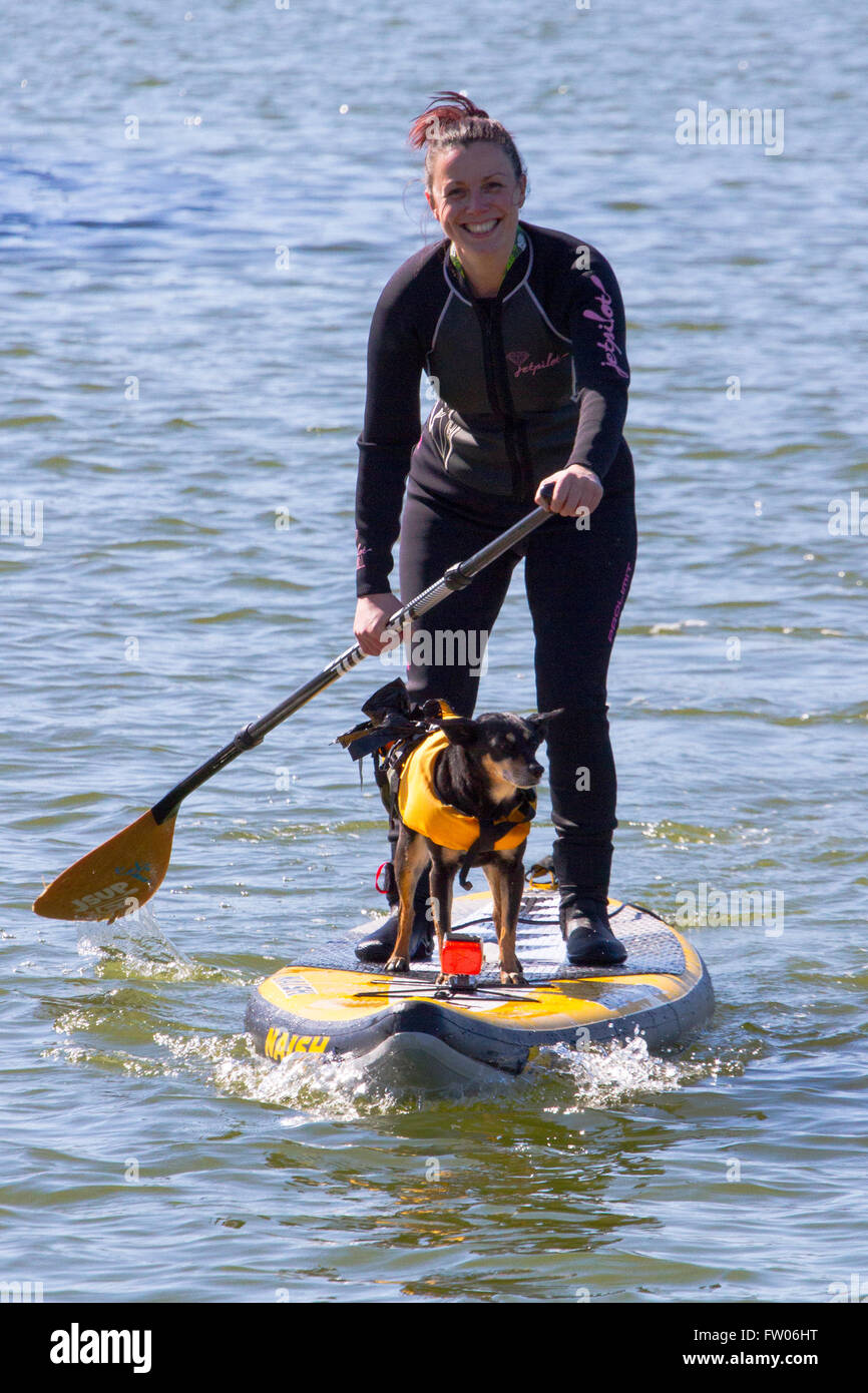 Paddle Board World Record Holder Sarah Smith, New Brighton, Wallasey ...