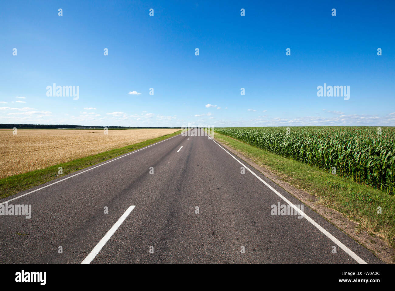 small paved road Stock Photo - Alamy