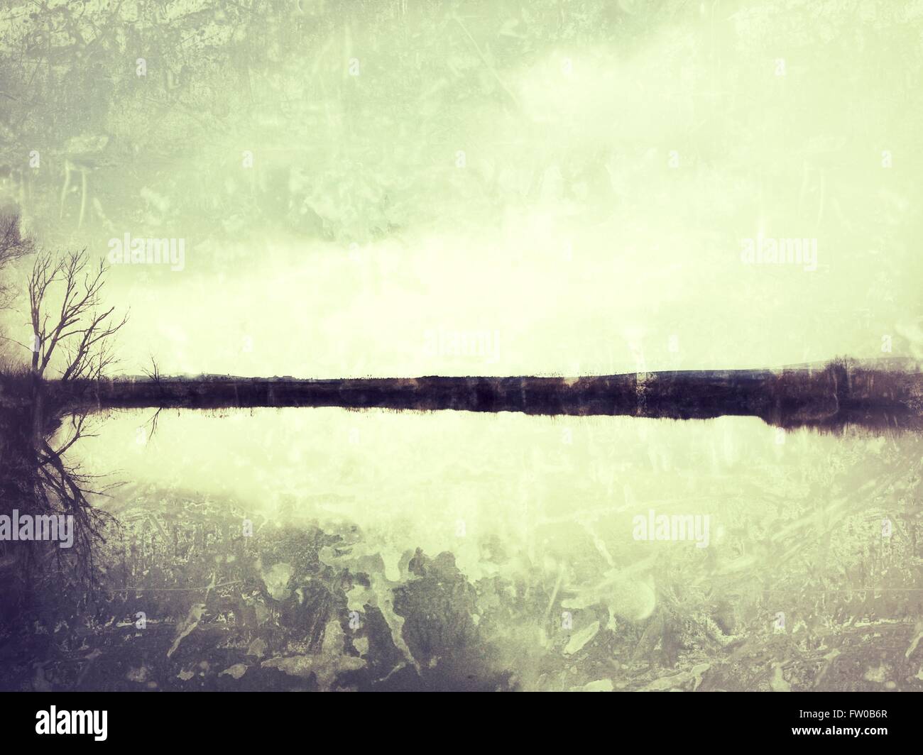 Gothic lake background Stock Photo - Alamy