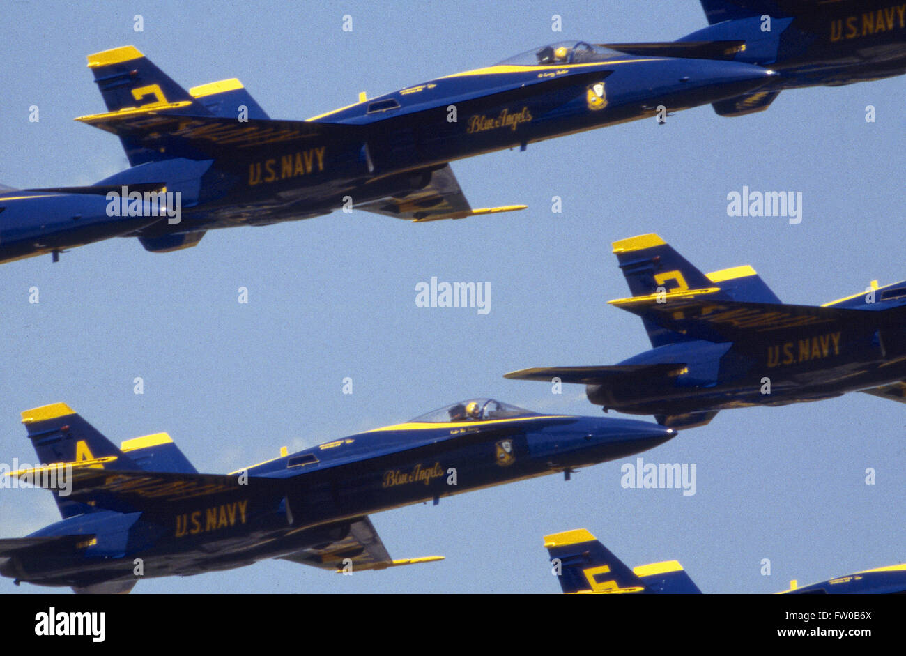 Two aerobatic pilots during flight maneuvers hi-res stock photography ...
