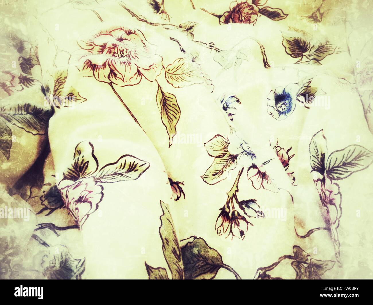 Floral wallpaper and furniture hi-res stock photography and images - Alamy