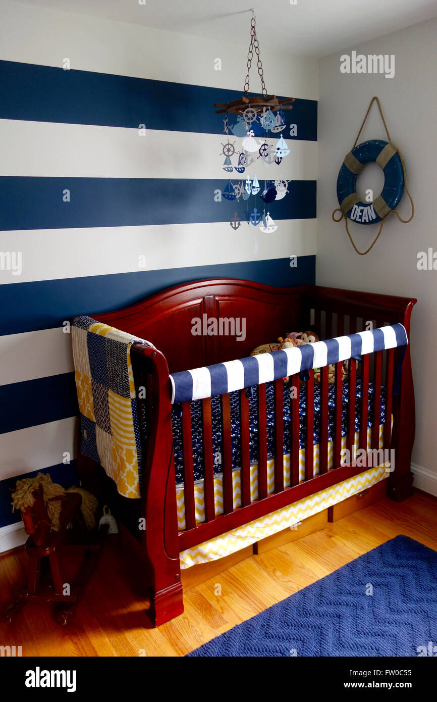 nautical nursery design Stock Photo - Alamy
