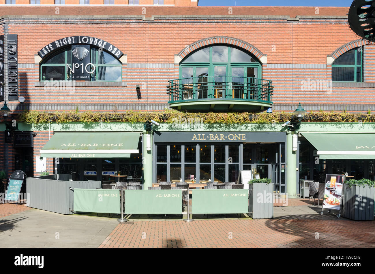 All Bar One restaurant in Brindley Place, Birmingham Stock Photo - Alamy