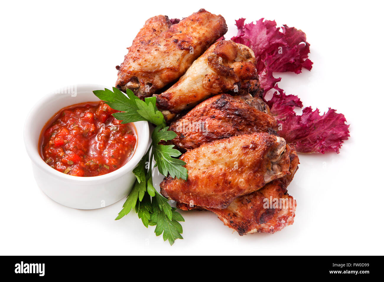 Buffalo chicken wings Stock Photo - Alamy