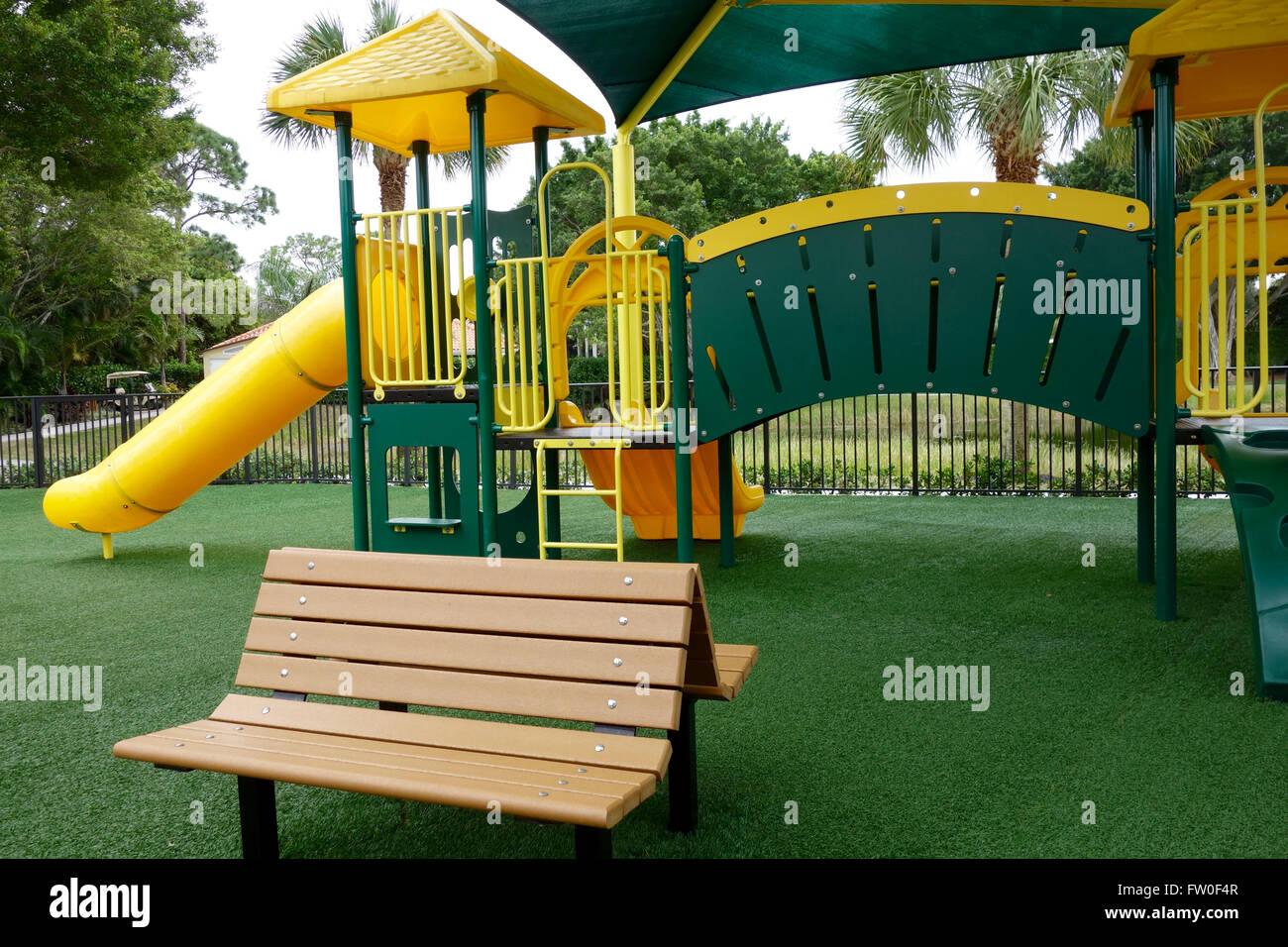 Empty preschool playground hi-res stock photography and images - Alamy