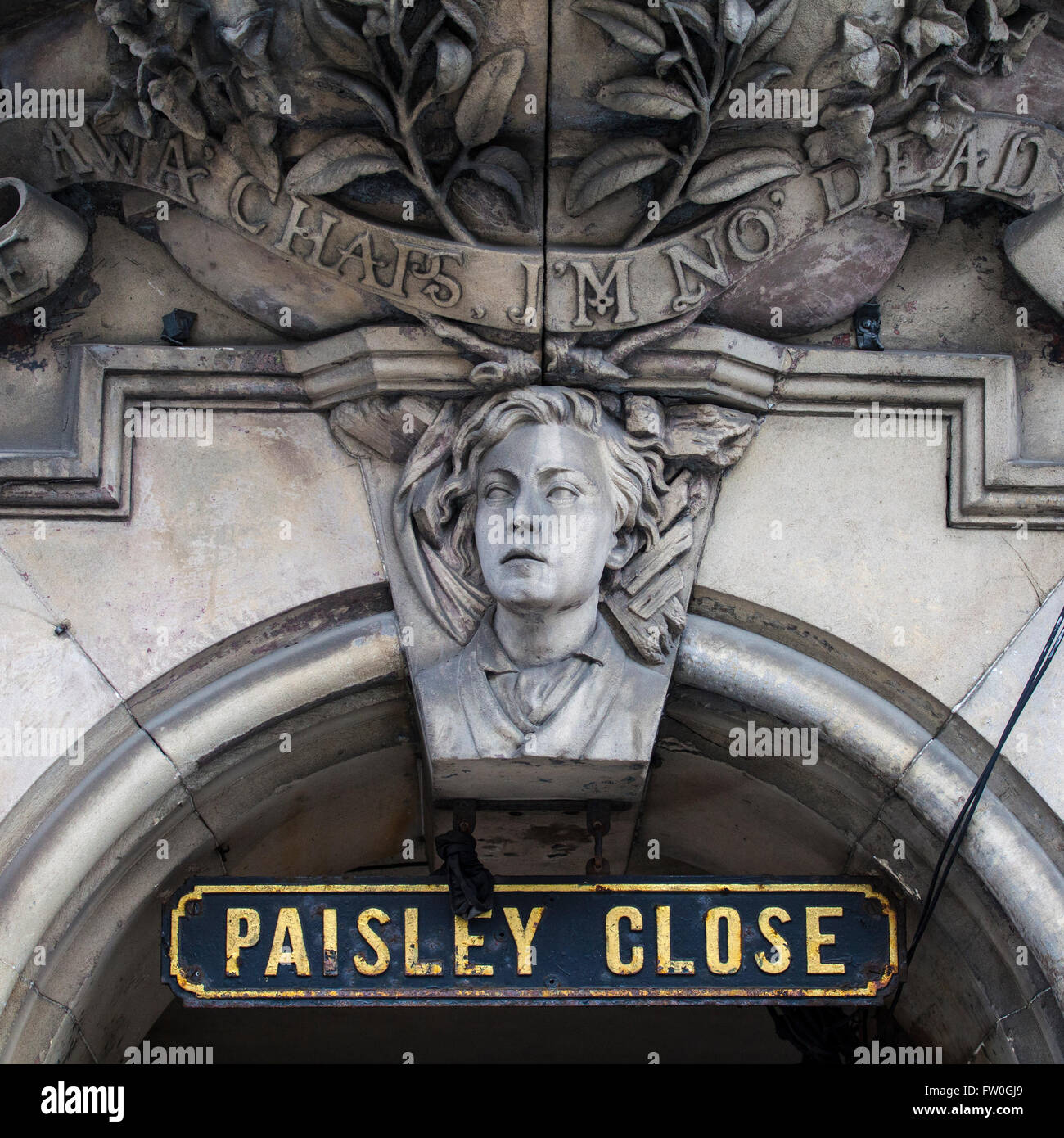 Paisley town sign hi-res stock photography and images - Alamy