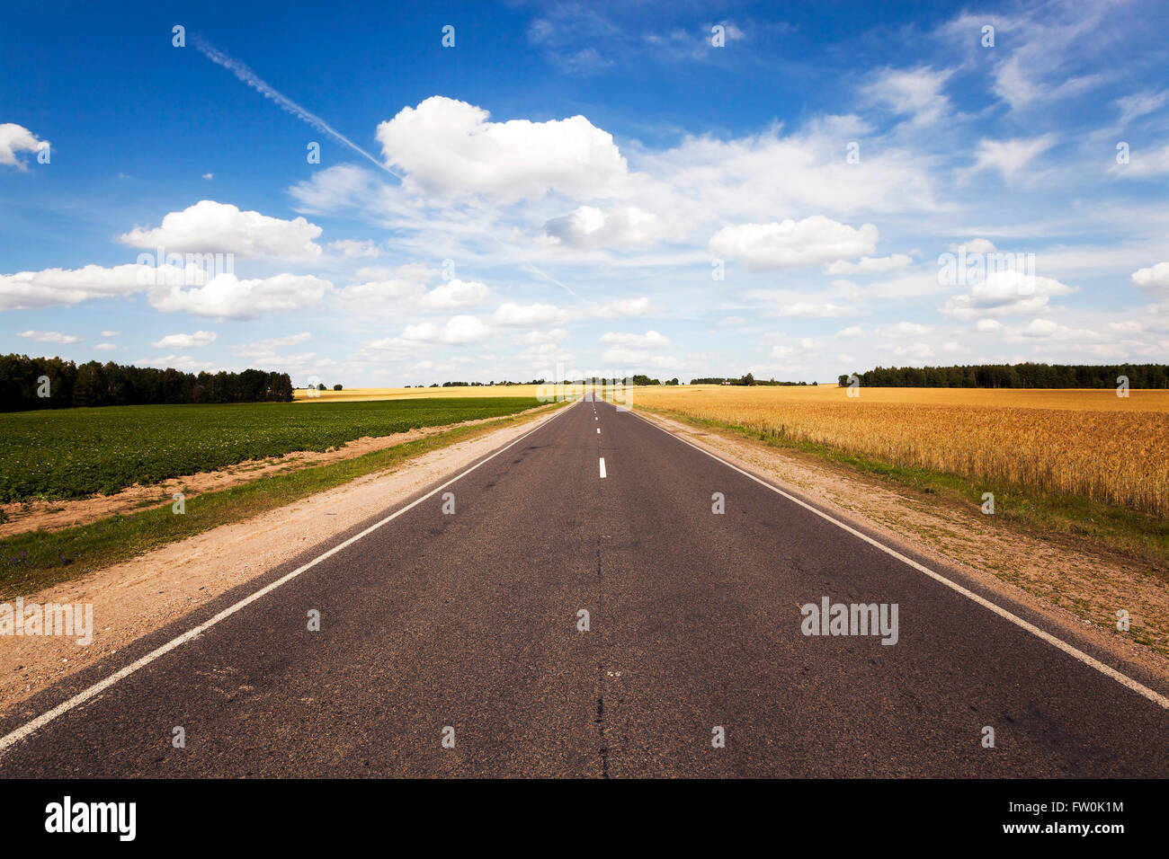 Summer road , summer Stock Photo - Alamy