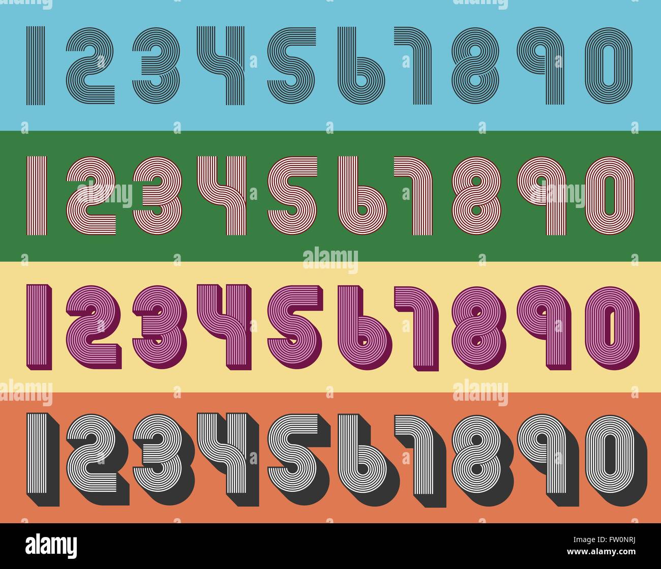 Retro Numbers Industrial Numbers Vintage Metal Numbers Aluminum Numbers