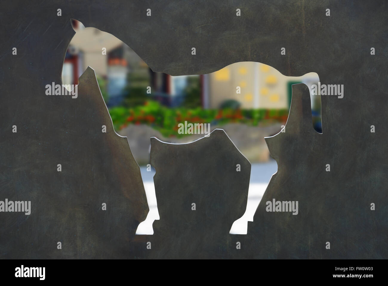 Horse stencil hi-res stock photography and images - Alamy