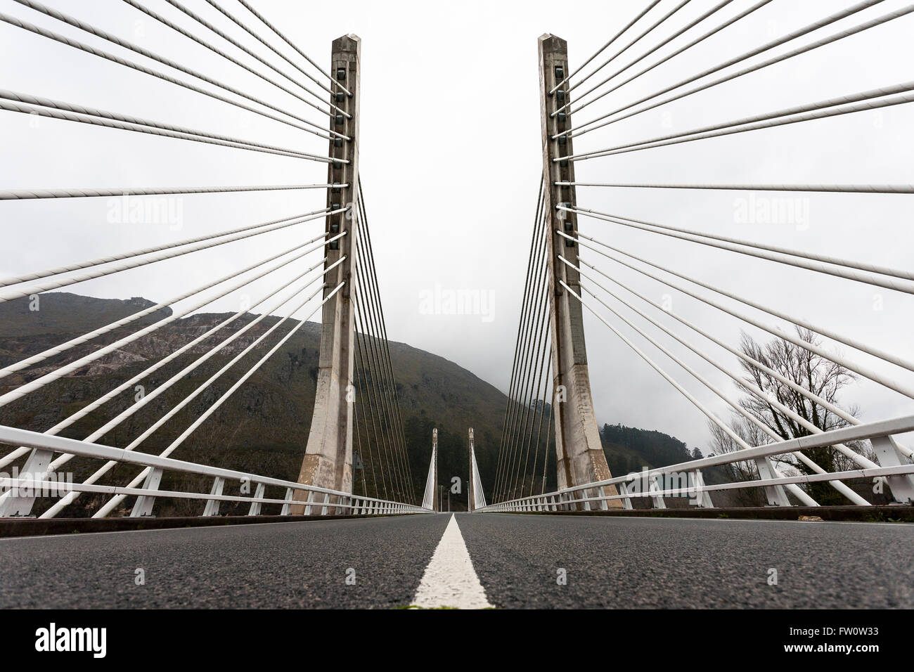 Cable stayed steel bridge hi-res stock photography and images - Alamy