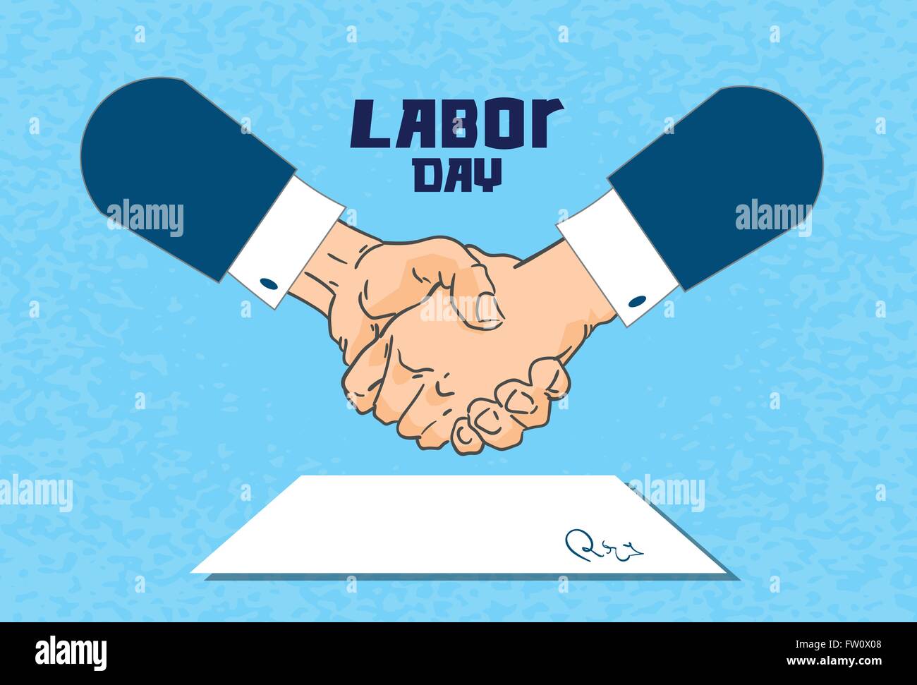 International Labor Day, Handshake Businessman Contract Sign Up Paper ...