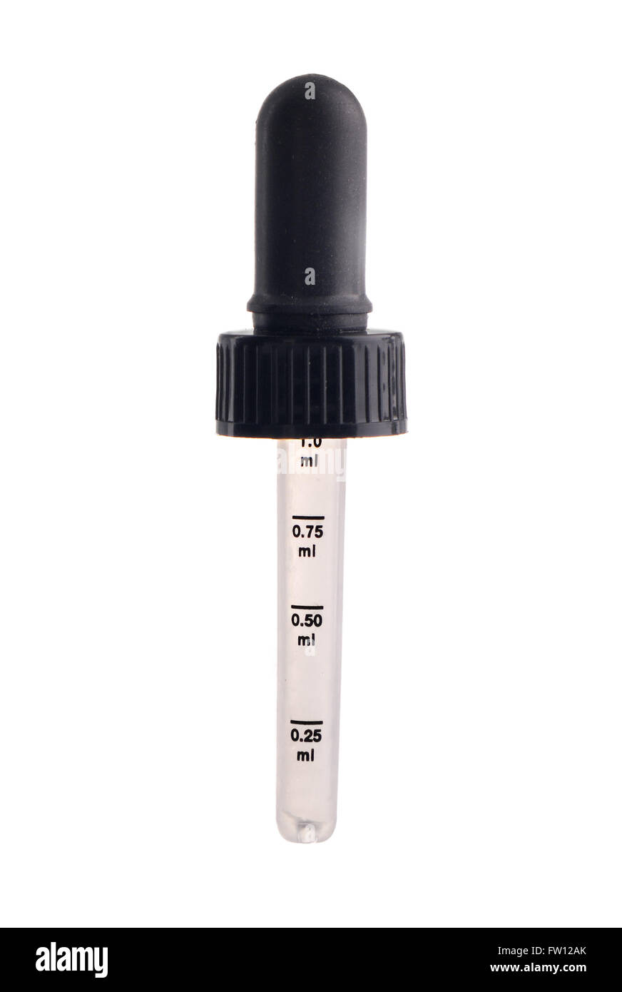 Closep of an empty dropper Stock Photo - Alamy