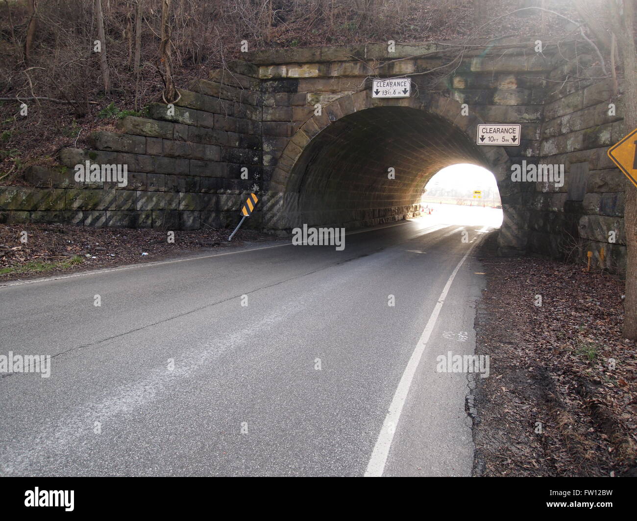 Tunnel into Atglen, Pennsylvania from Christiana, Pennsylvania Stock ...