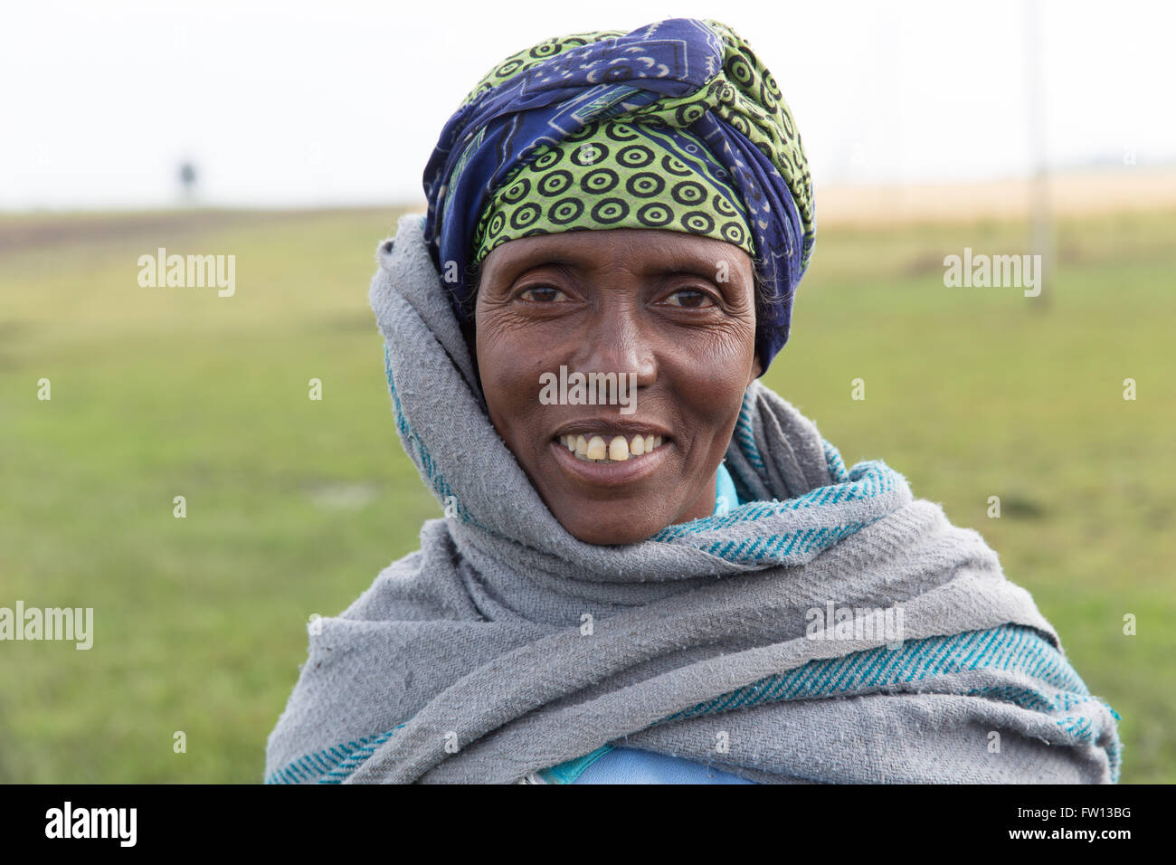 Debre Birhan, Amhara, Ethiopia, October 2013: Ayelech Segni, 40 ...