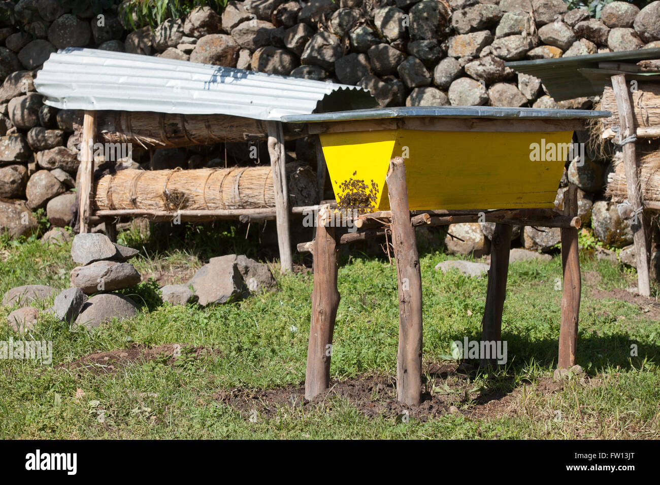 Traditional bee hives hi-res stock photography and images - Alamy