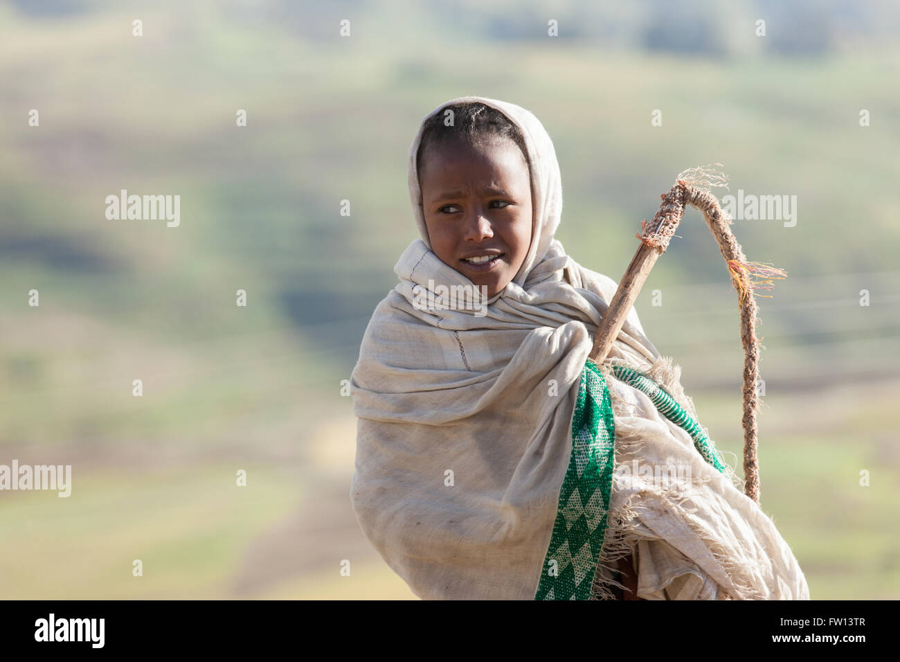 Furamariam village, Debele, Amhara, Ethiopia, October 2013: Children ...