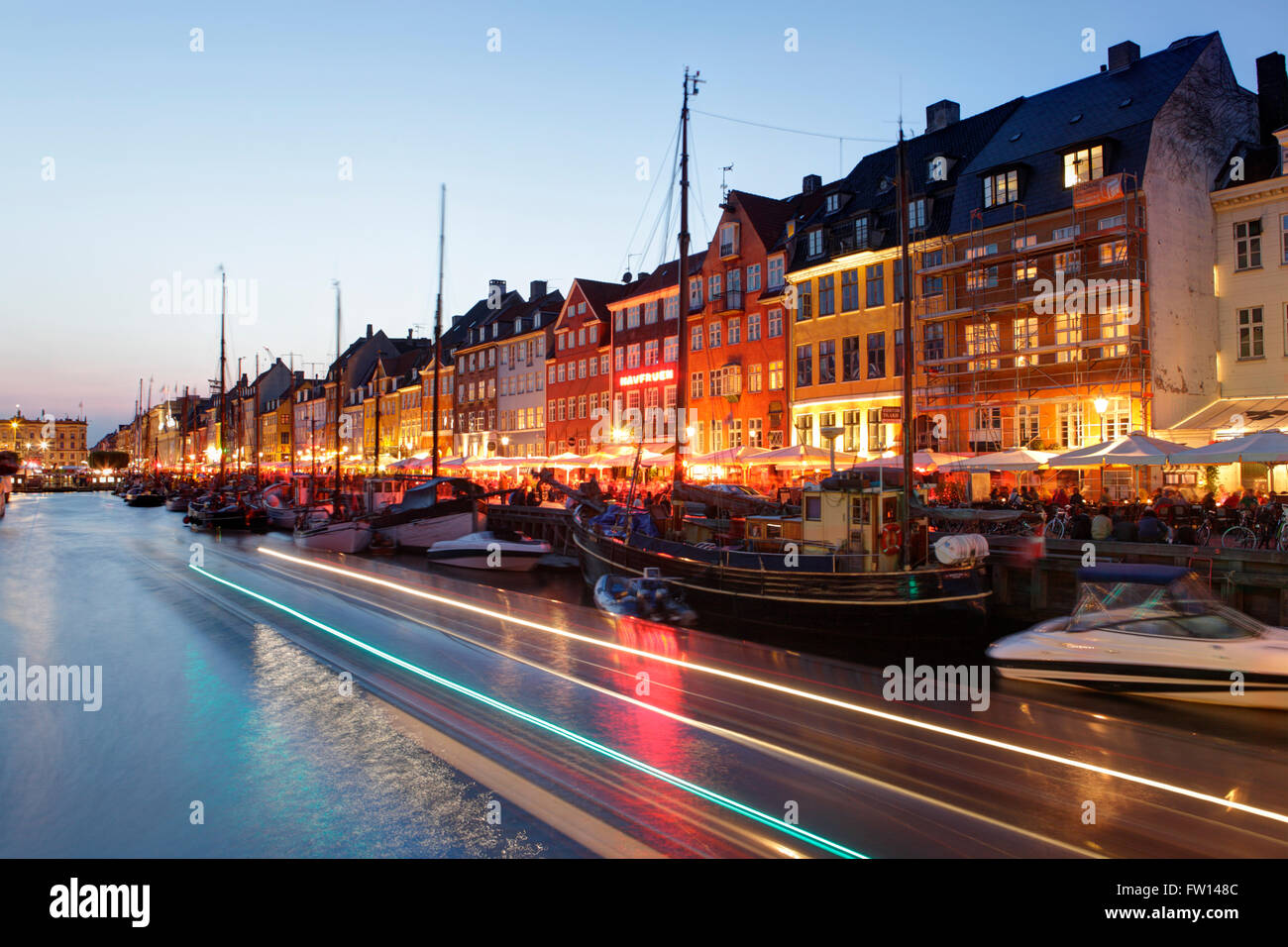 Nyhavn canal in Copenhagen, Denmark Stock Photo - Alamy