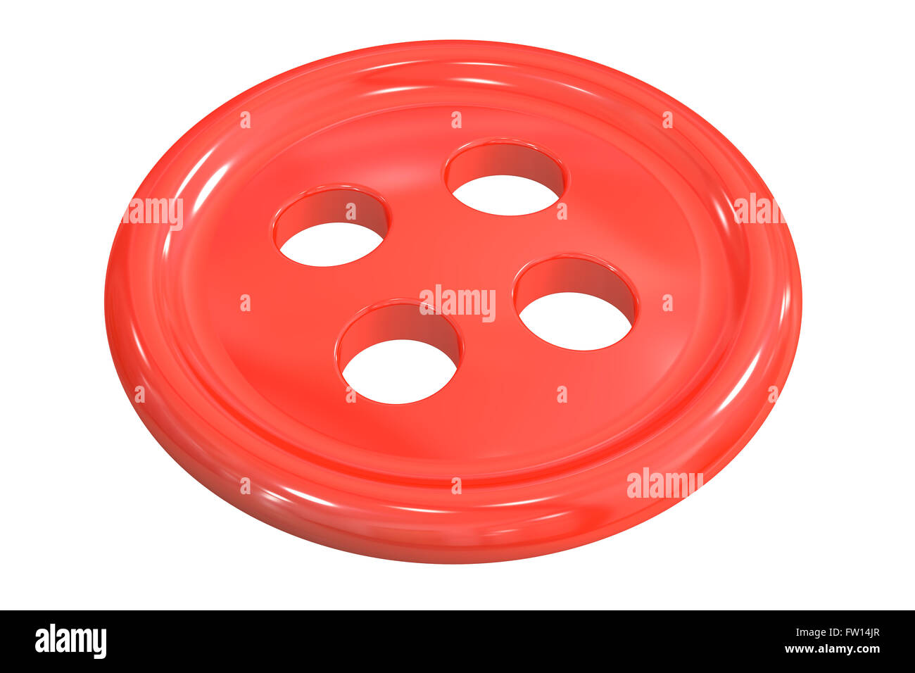 sewing button clothing, 3D rendering isolated on white background Stock ...