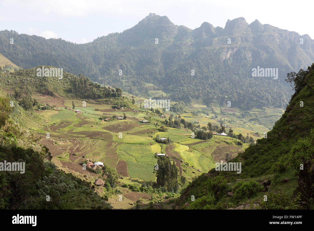 Ankober Woring Mesche Kebele, North Shewa, Ethiopia, October 2013: View ...