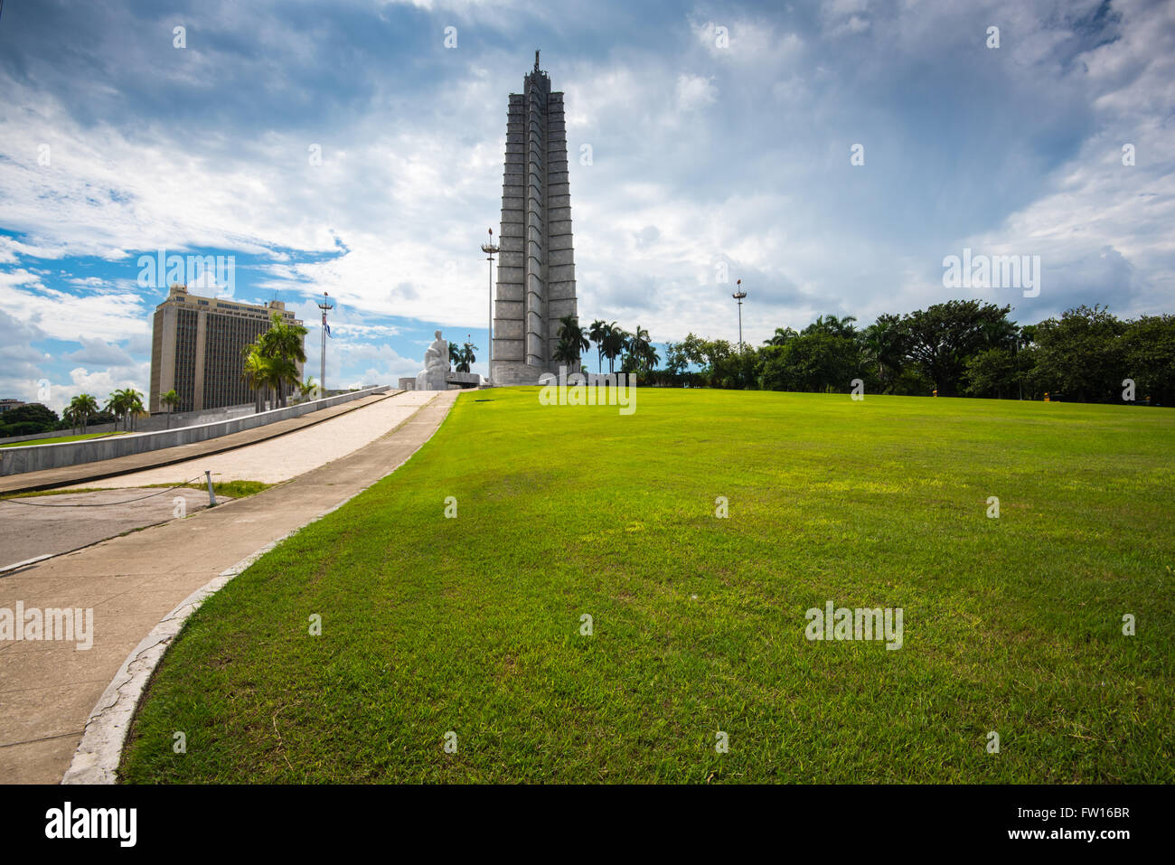 Havana, Cuba - September 22, 2015: Revolution Square with Jose Marti ...