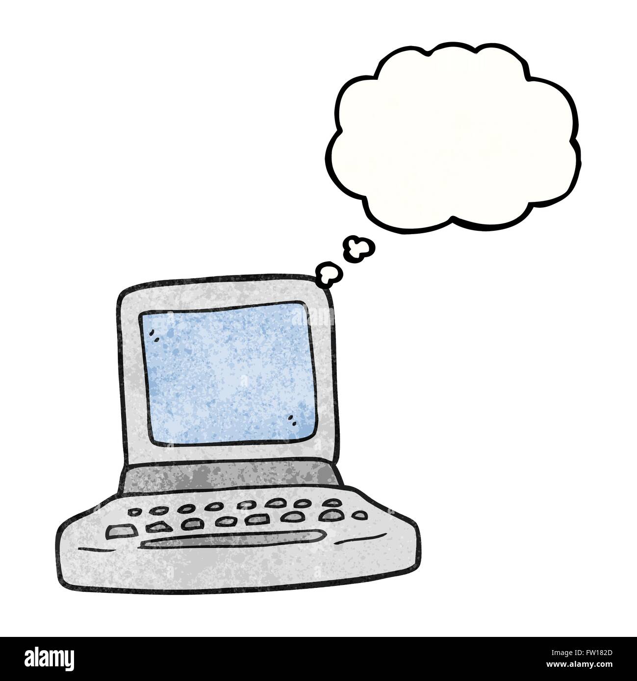 Freehand drawn cartoon old computer hi-res stock photography and images ...
