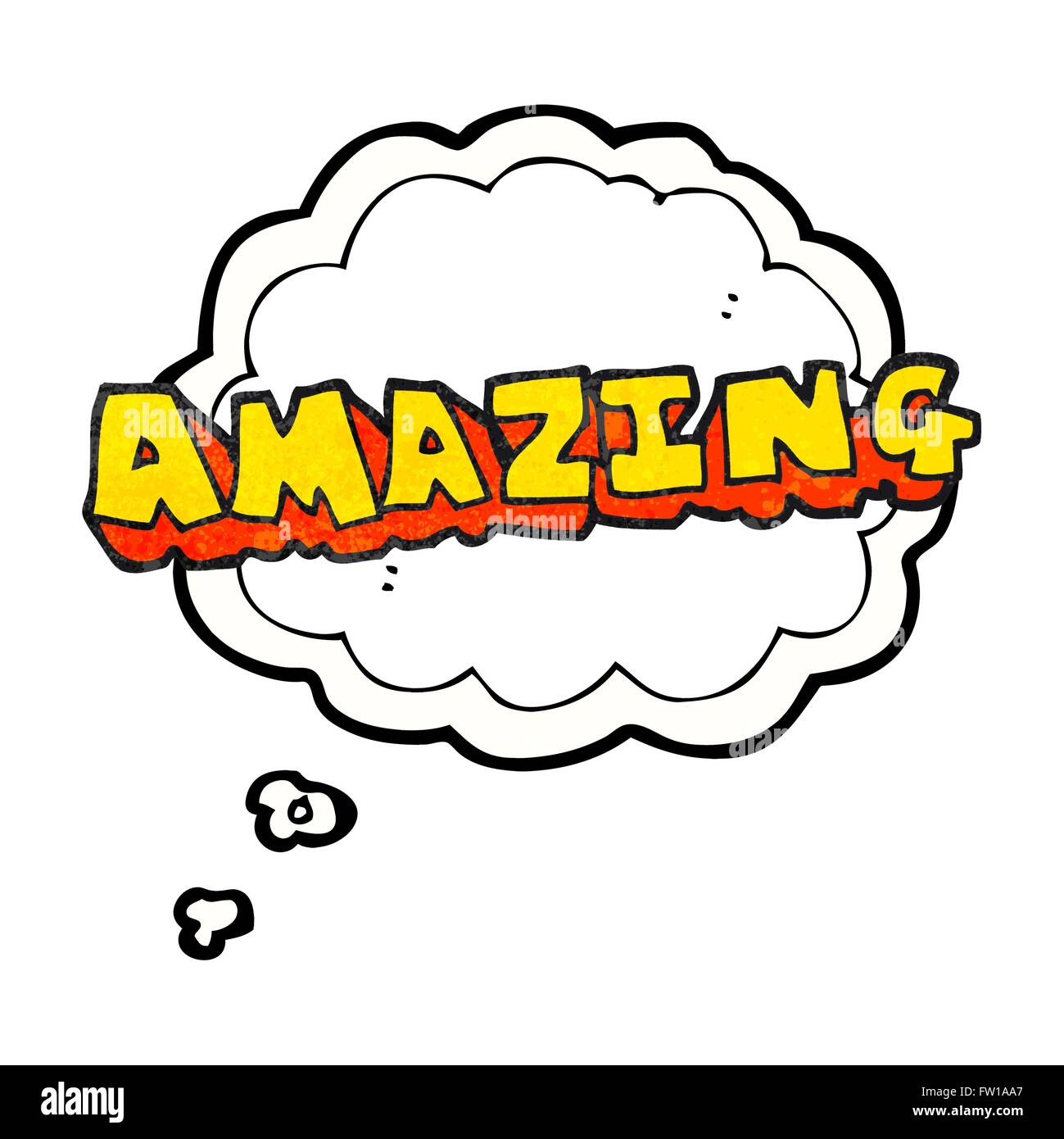 Freehand drawn cartoon amazing word hi-res stock photography and images ...