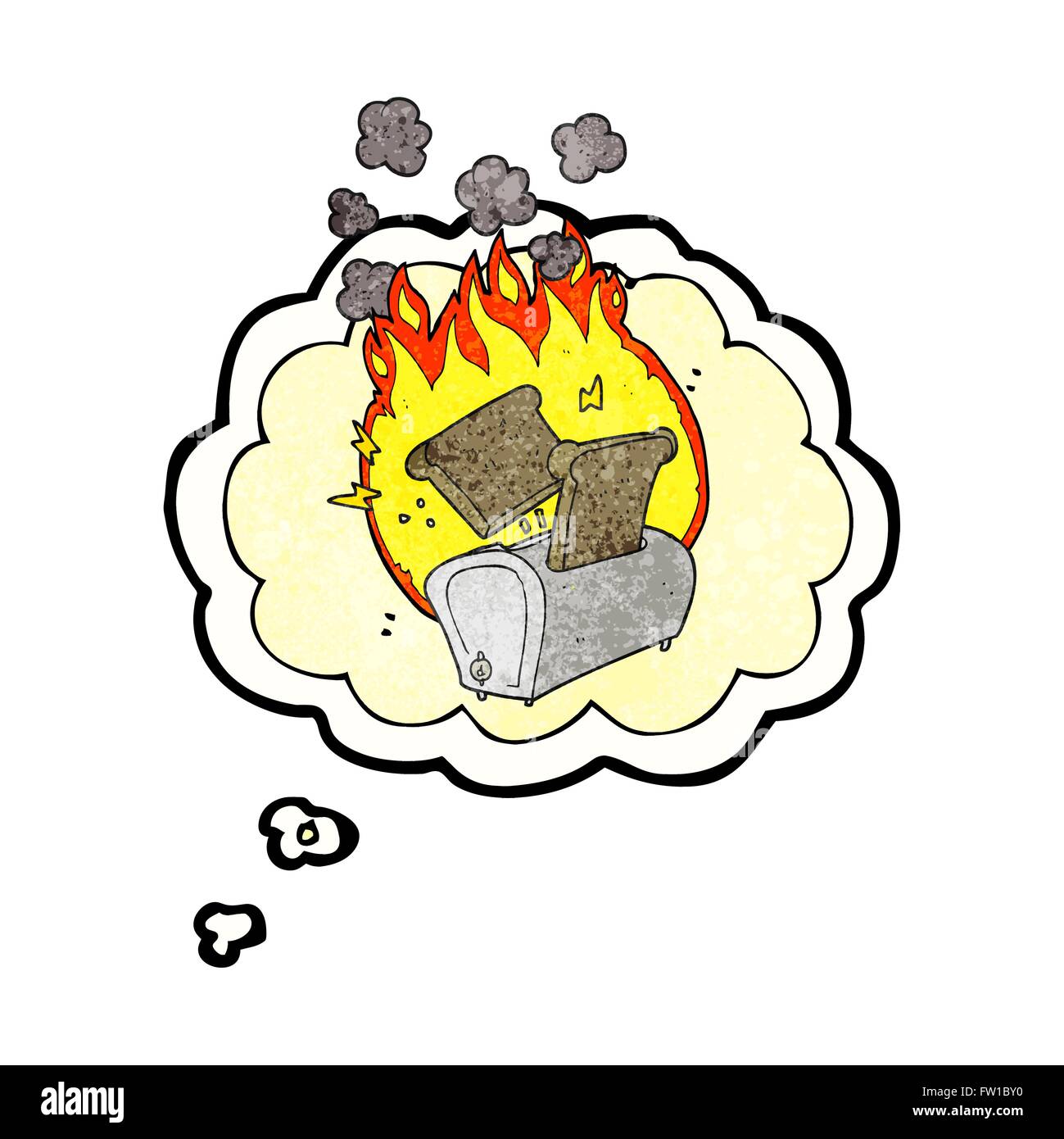 Cartoon burning toaster hi-res stock photography and images - Alamy